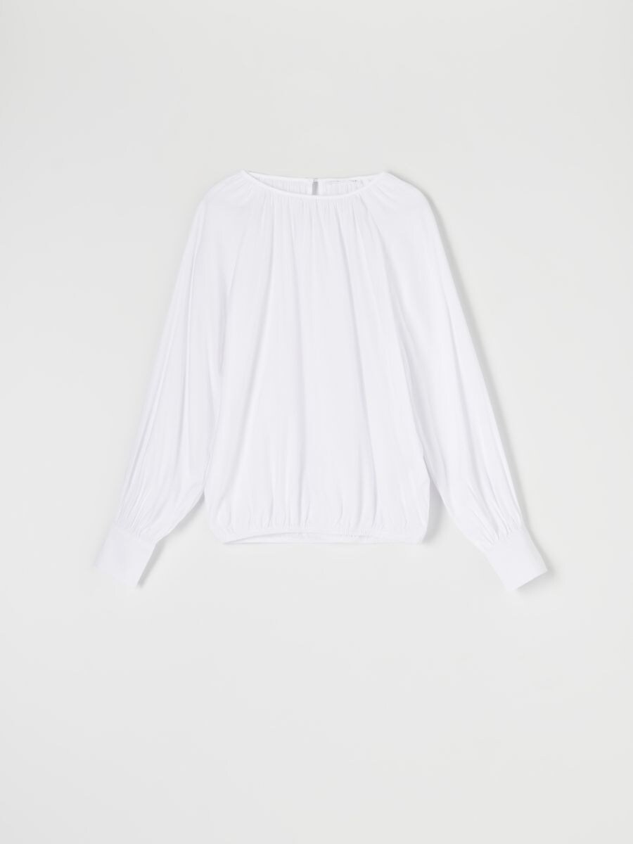 Kroogitud pluus Värvid valge - SINSAY - 3166X-00X