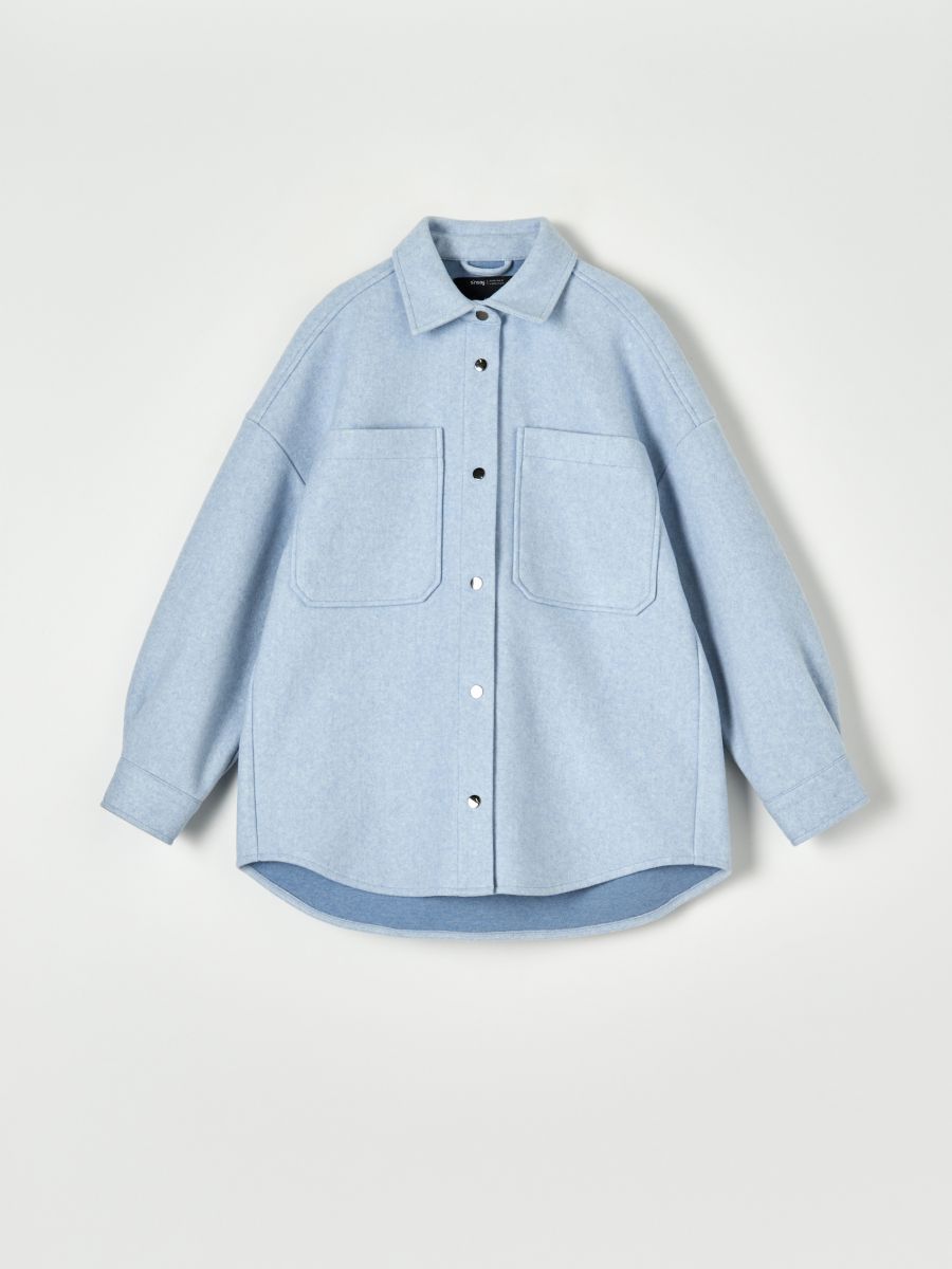 Shacket Χρώμα μπλε παλ - SINSAY - 3723X-05X