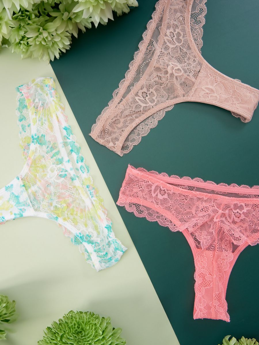 Tangaslips, 3er-Pack Farbe Mehrfarbig - SINSAY - 585AL-MLC