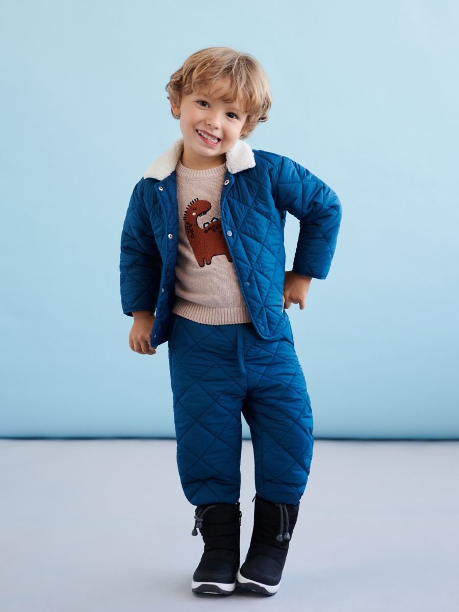 Kurtka pikowana Kolor niebieski - SINSAY - 8322N-56X