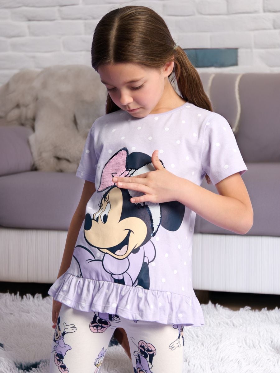 Majica Minnie Mouse Boja ljubičasta - SINSAY - 903BR-04X