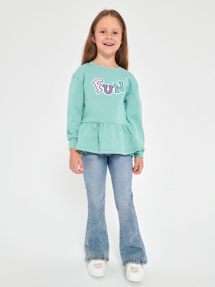 Jeansy flare Kolor Inny - SINSAY - 9324C-52J