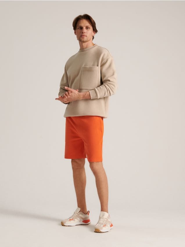 Pantaloni scurți Culoare oranj-mandarină - SINSAY - 0006T-23X