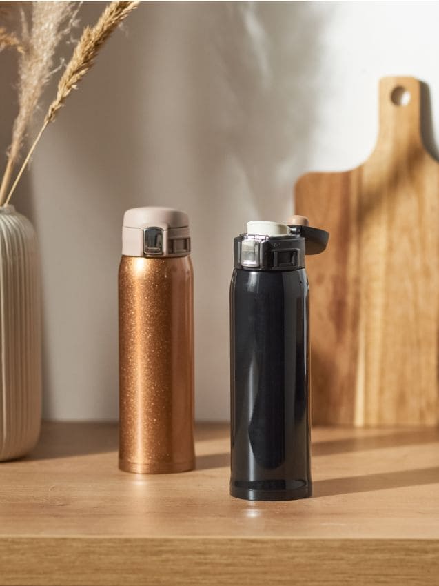 Termos Kolor czarny - SINSAY - 050AL-99X