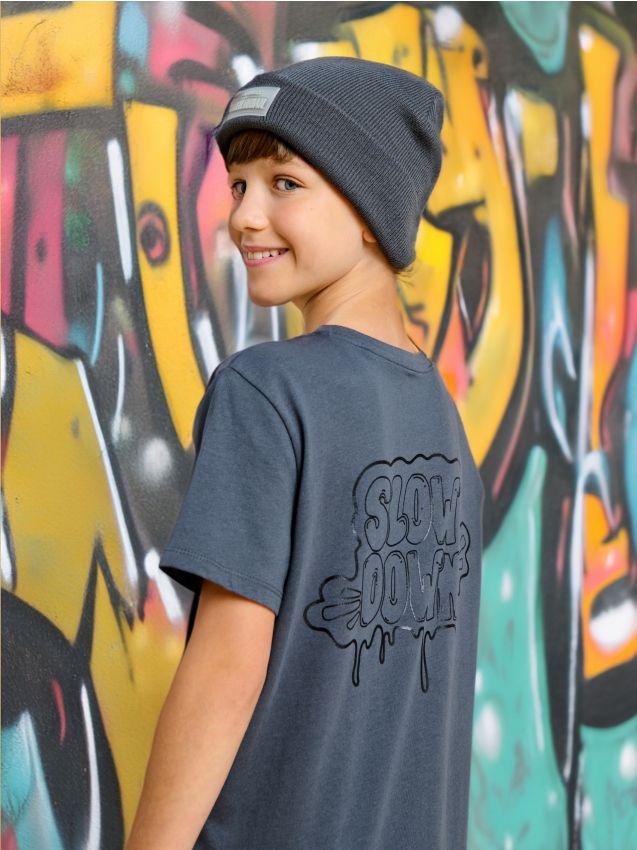 T-Shirt Farbe Grau - SINSAY - 116AP-90X