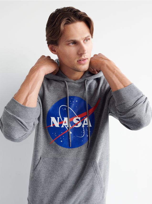 Hanorac NASA Culoare gri deschis - SINSAY - 1681O-9MM