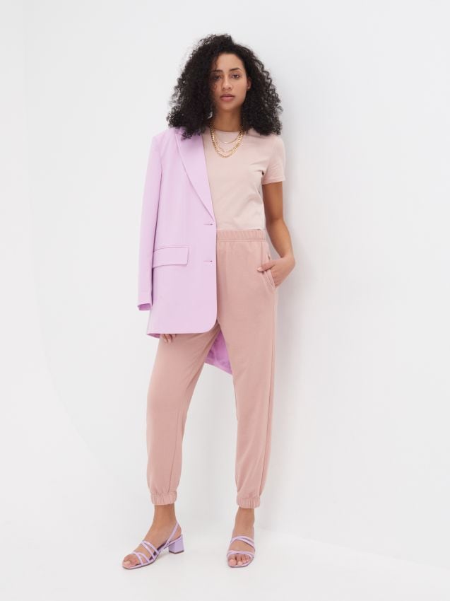 LADIES` T-SHIRT Colore rosa pastello - SINSAY - 2149B-03X