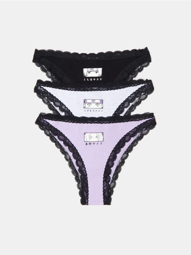 Majtki brazyliany Naruto 3 pack Kolor wielobarwny - SINSAY - 2678G-MLC