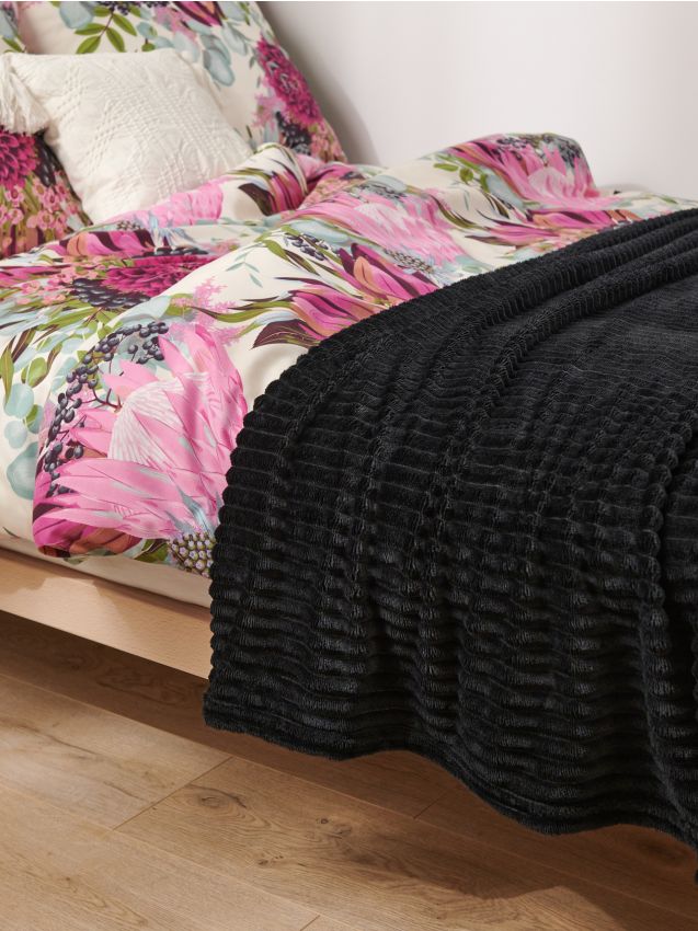 Koc Kolor czarny - SINSAY - 2916Q-99X