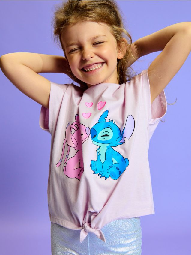 Tricou Stitch Culoare lavand - SINSAY - 324AV-04X