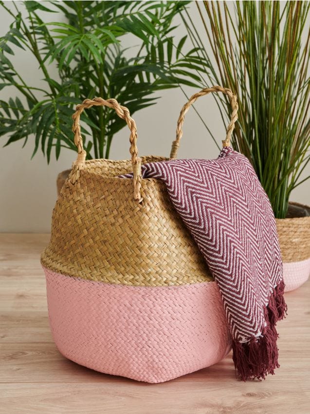 STORAGE BASKET Colore rosa cipria - SINSAY - 3396I-39X