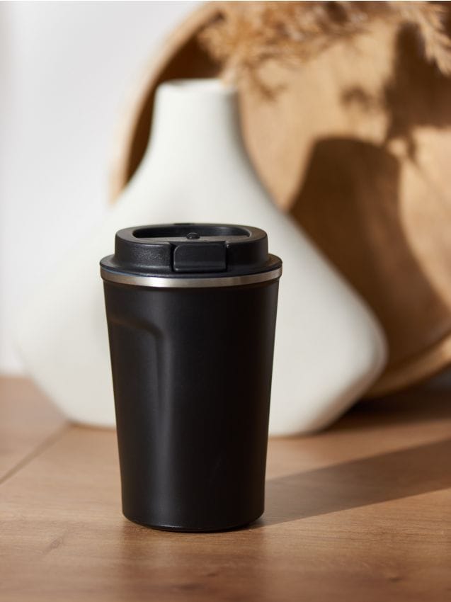 Termos Kolor czarny - SINSAY - 355AQ-99X