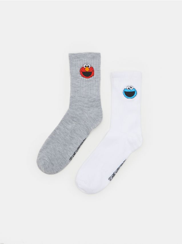 Sada 2 párů ponožek Sesame Street Barva vícebarevná - SINSAY - 3757B-MLC