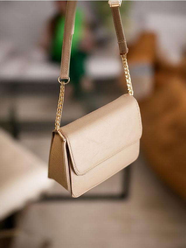 Сумка зі штучної шкіри Колір бежевий - SINSAY - 3889K-08X