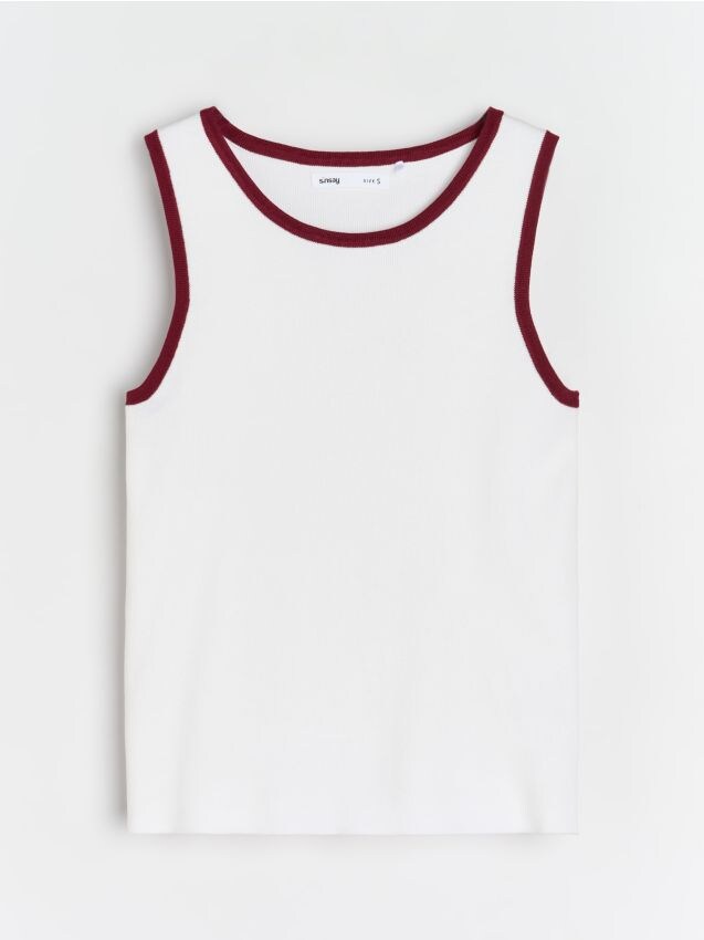 Bluza bez rukava Boja krem - SINSAY - 399EU-01X