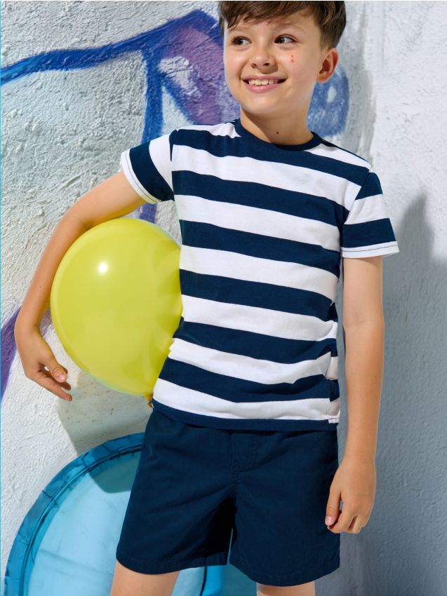 Set aus T-Shirt und Shorts Farbe Navy - SINSAY - 406AF-59X
