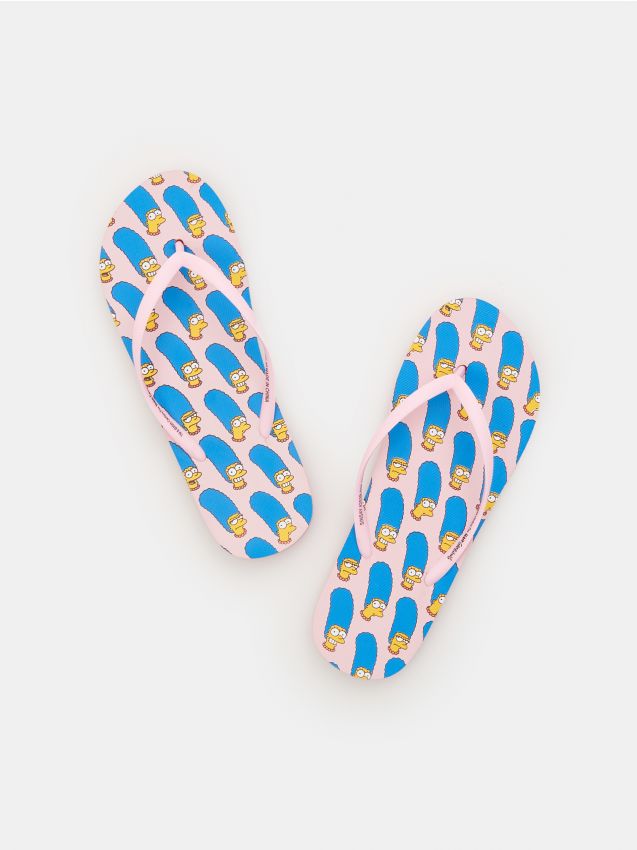 The Simpsons flip flops Color pastel pink - SINSAY - 4253B-03X