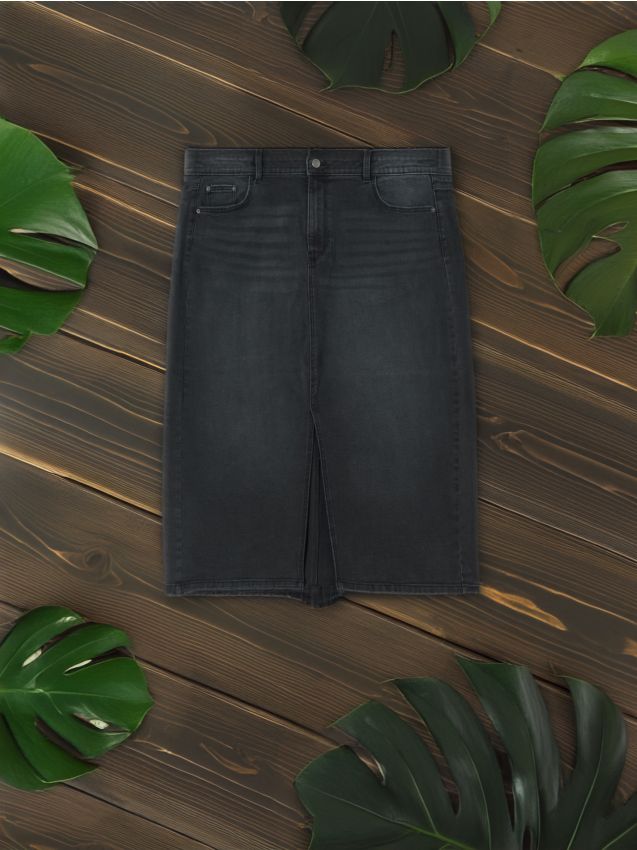 Midiseelik PLUS SIZE Värvid must - SINSAY - 440BB-99J