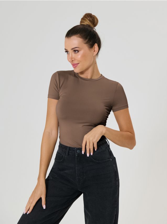 Bluză Culoare cafeniu - SINSAY - 519EU-84X