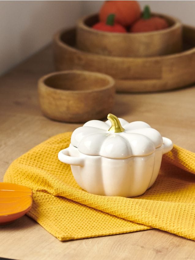 Miska w kształcie dyni Kolor biały - SINSAY - 558BX-00X