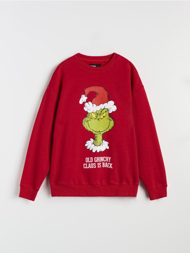 Bluza Grinch Kolor czerwony - SINSAY - 559AW-33X