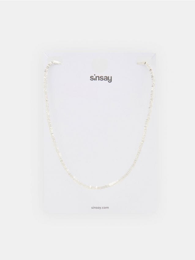 Naszyjnik Kolor srebrny - SINSAY - 6211Z-SLV