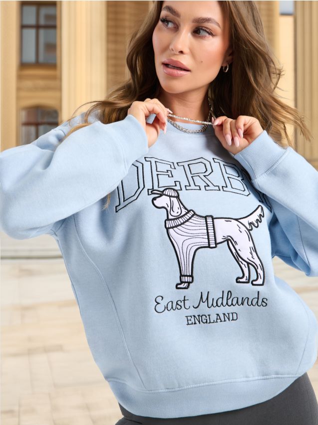 Світшот Колір блакитний - SINSAY - 6462J-05X