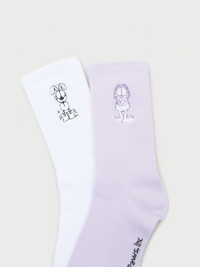 Skarpetki Garfield 2 pack Kolor wielobarwny - SINSAY - 7101A-MLC