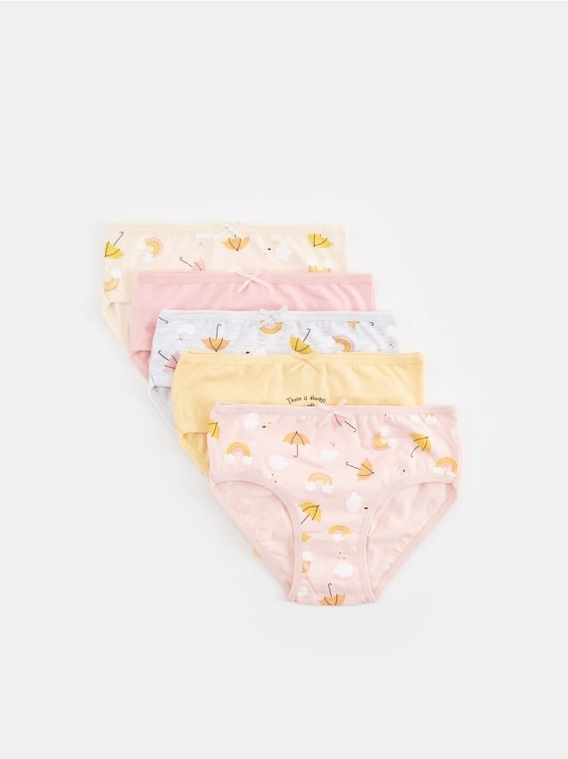 Majtki 5 pack Kolor wielobarwny - SINSAY - 7292P-MLC