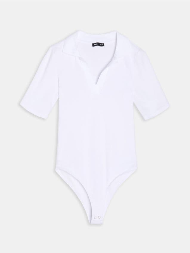 Body sa kragnom Boja belo - SINSAY - 757BB-00X