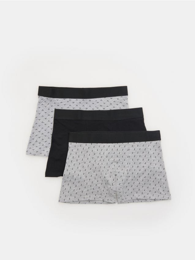 Set de 3 perechi de boxeri Culoare gri deschis - SINSAY - 7589C-09M