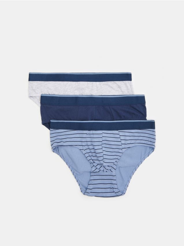 Slipy 3 pack Kolor granatowy - SINSAY - 7632C-59X