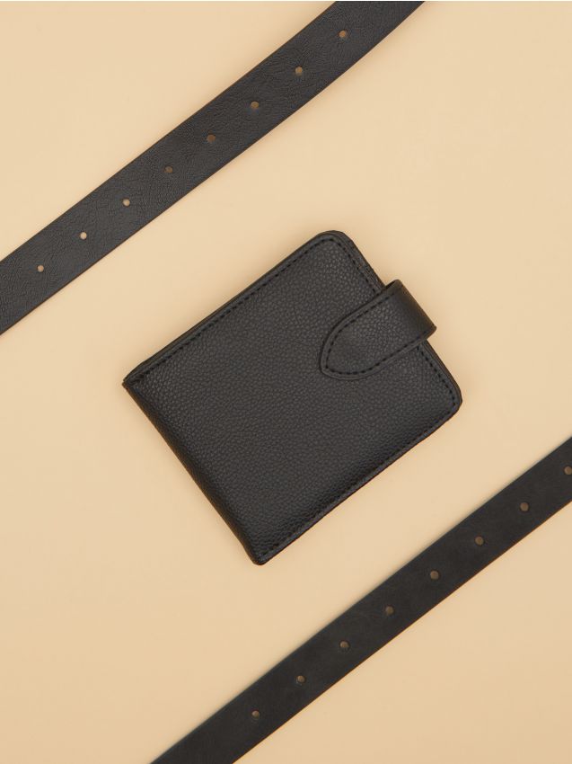 Portfel Kolor czarny - SINSAY - 7687U-99X