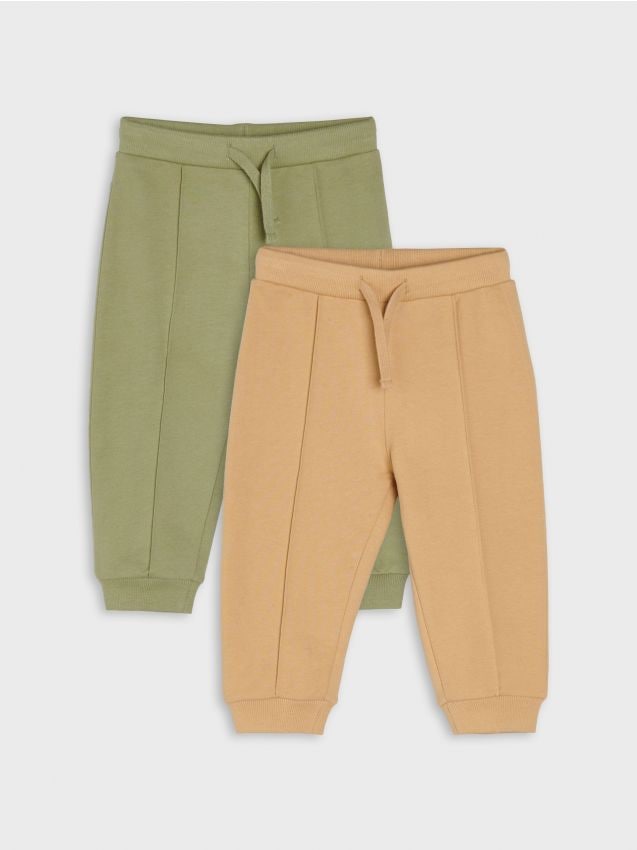 Komplet od 2 para jogger pantalona Boja pepaljasto zelena - SINSAY ...