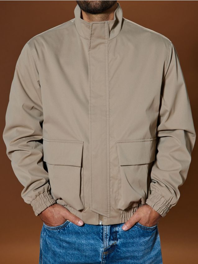 Kurtka harrington Kolor beżowy - SINSAY - 8008Y-80X