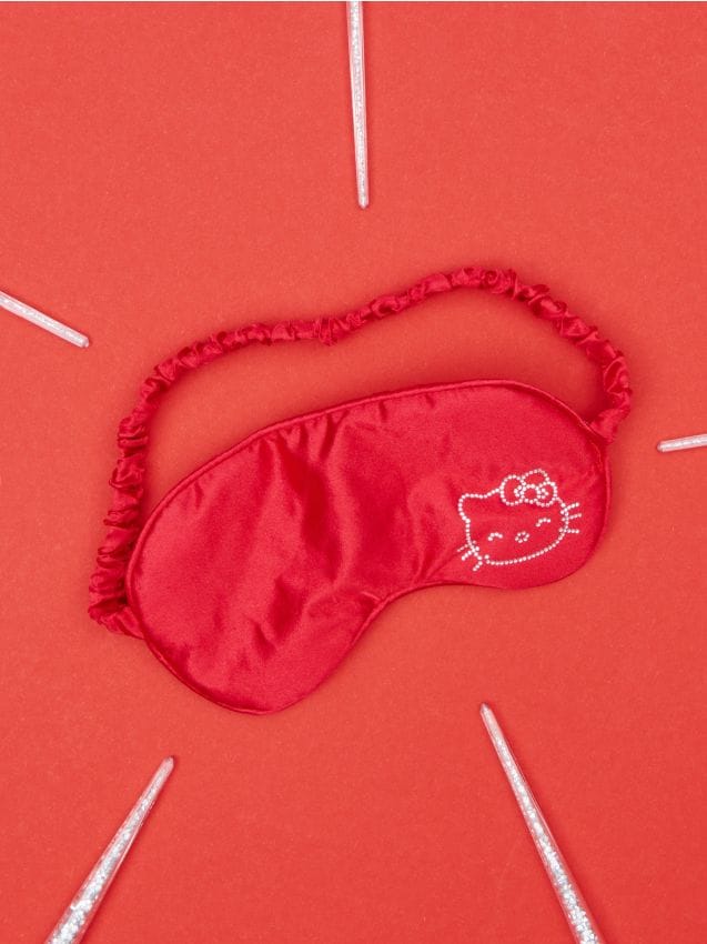 Maska za spavanje Hello Kitty Boja crvena - SINSAY - 815AY-33X