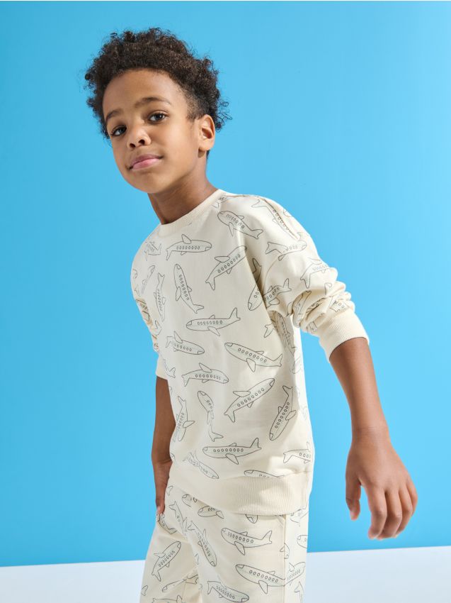 Bluza Kolor kremowy - SINSAY - 8518N-01X