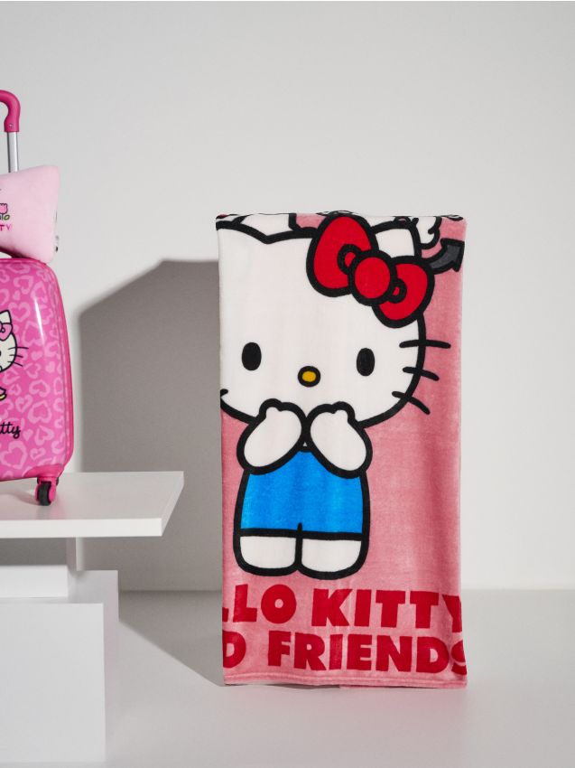 Deka s potiskem Hello Kitty Barva pastelová růžová - SINSAY - 878EC-03X