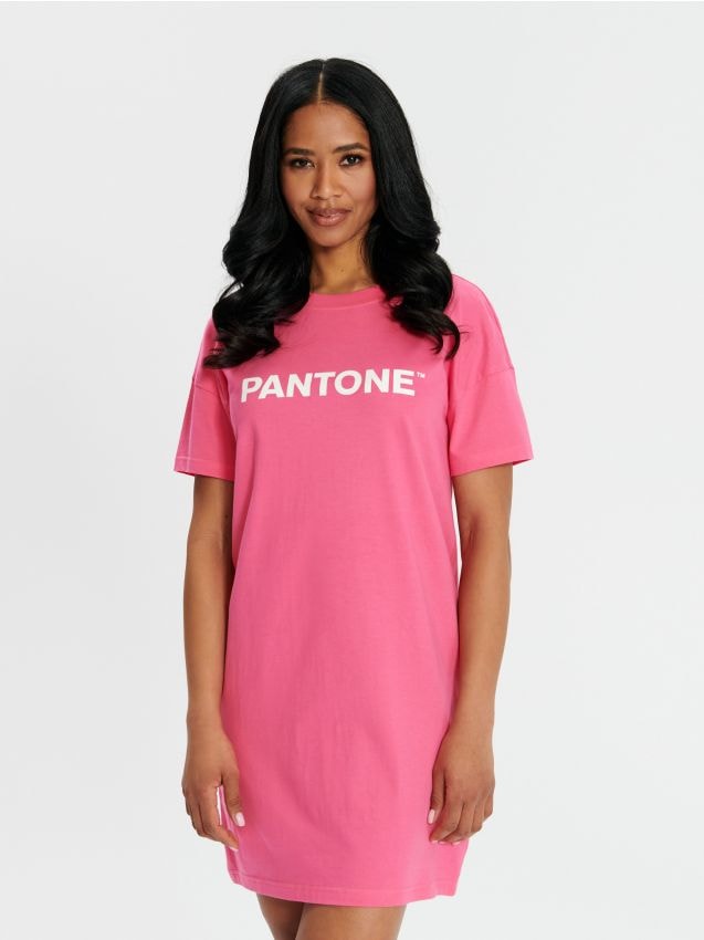 Σετ πιτζάμας Pantone Χρώμα εντονο ροζ - SINSAY - 8976F-42X