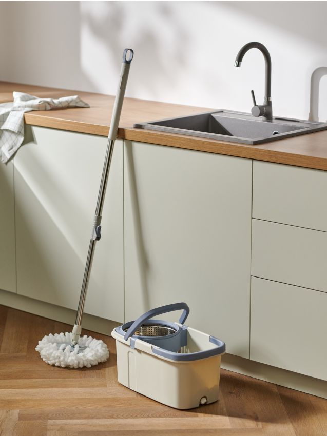 Mop with bucket Color pale blue - SINSAY - 904BU-05X