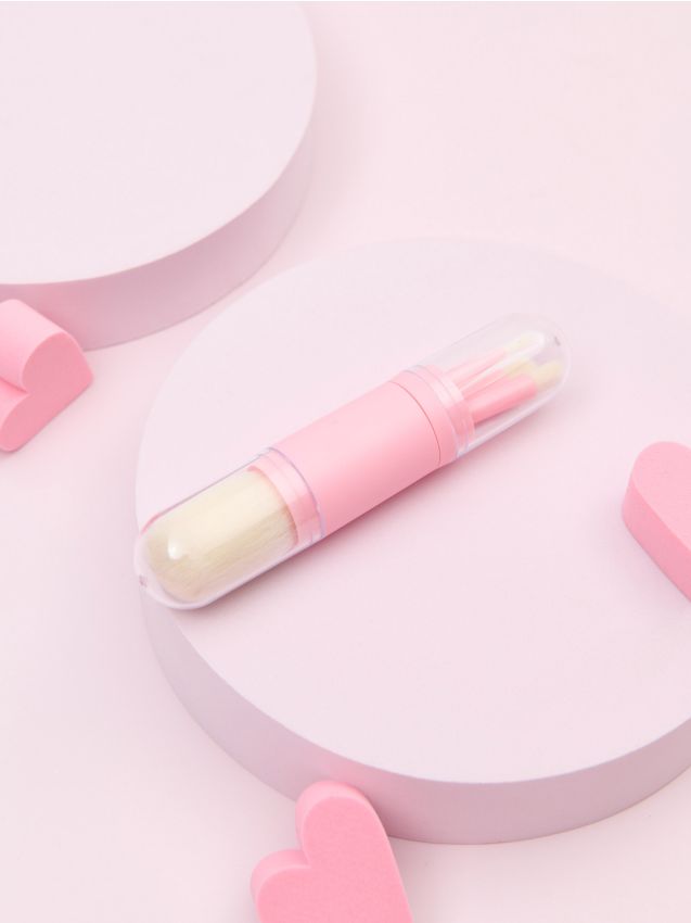 Set de 4 pensule de machiaj Culoare roz-pastel - SINSAY - 927AY-03X