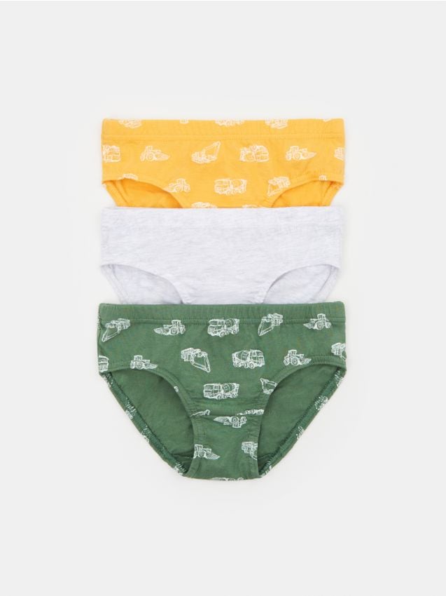 Majtki 3 pack Kolor wielobarwny - SINSAY - 9294I-MLC