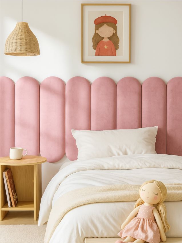 Tapacirani panel sa baršunastim završetkom Boja pastelno roze - SINSAY - 943HB-03X