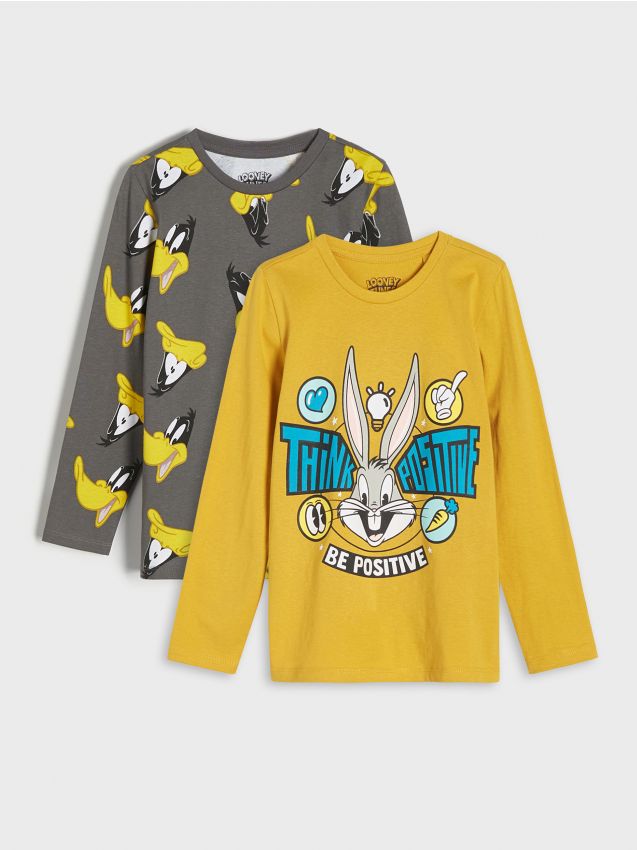 Hosszú ujjú póló Looney Tunes 2 pack Szín többszínű - SINSAY - 950BG-MLC