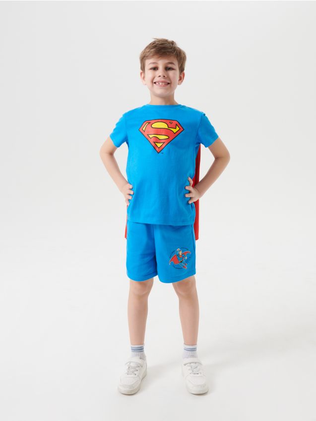 Komplet dzianinowy Superman Kolor niebieski - SINSAY - 955BG-55X