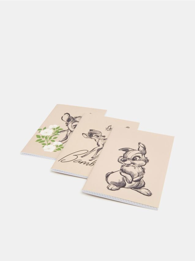 Notes A5 Bambi 3 pack Kolor wielobarwny - SINSAY - 9727V-MLC