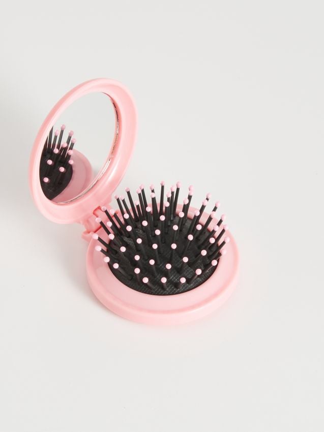 Perie de păr cu oglindă Culoare roz - SINSAY - VJ638-30X