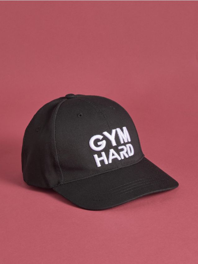 Baseball cap Gym Hard Color black - SINSAY - VJ944-99X