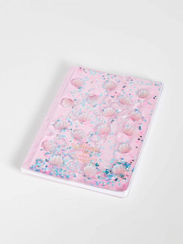 Liquid glitter notebook Farbe Pink - SINSAY - VX704-03X