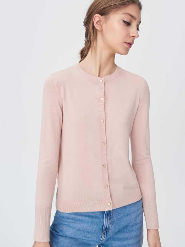 Classic button up jumper Farbe Beige - SINSAY - XR821-08X